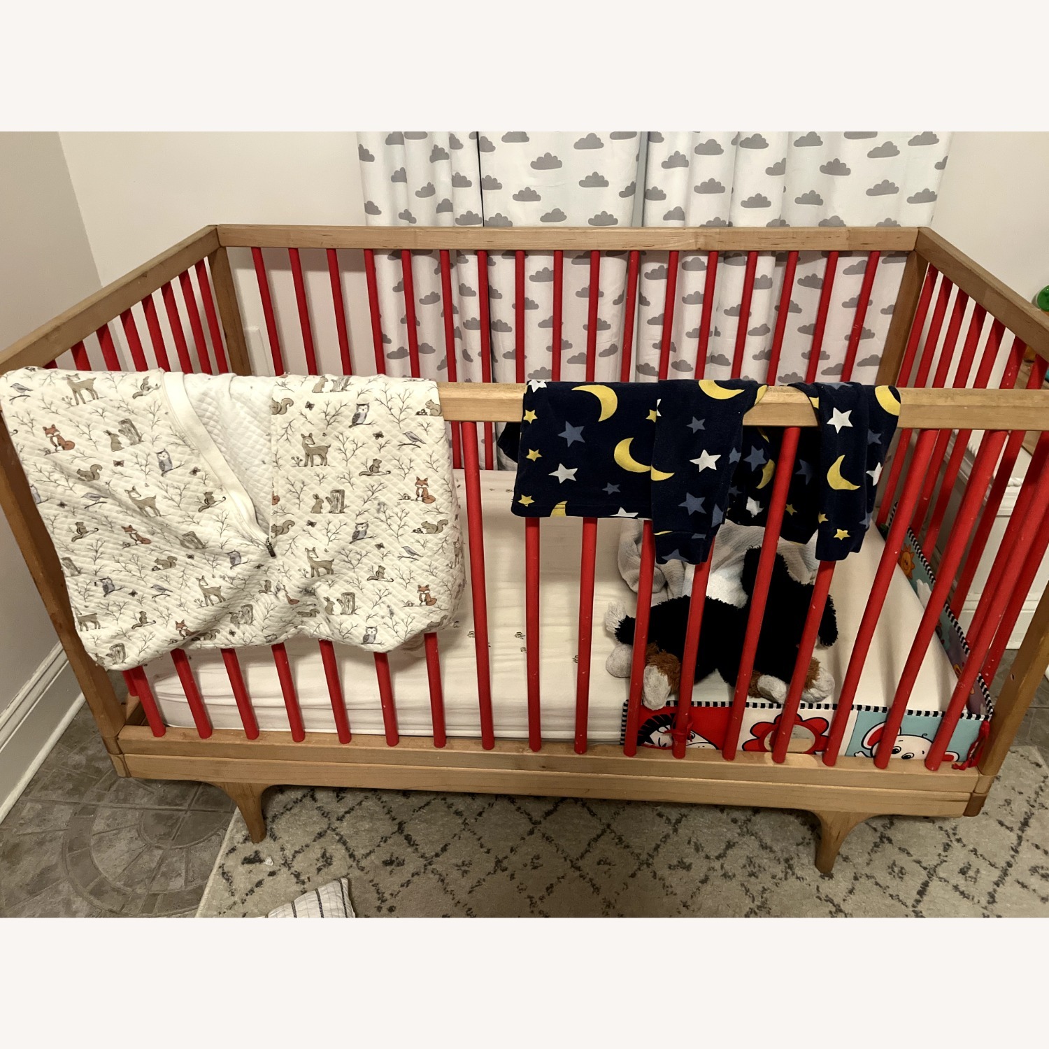 Kalon Caravan Crib - Red - AptDeco