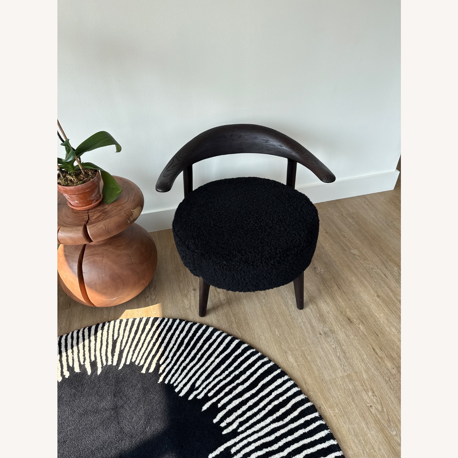 CB2 Matador Shearling Chair - AptDeco