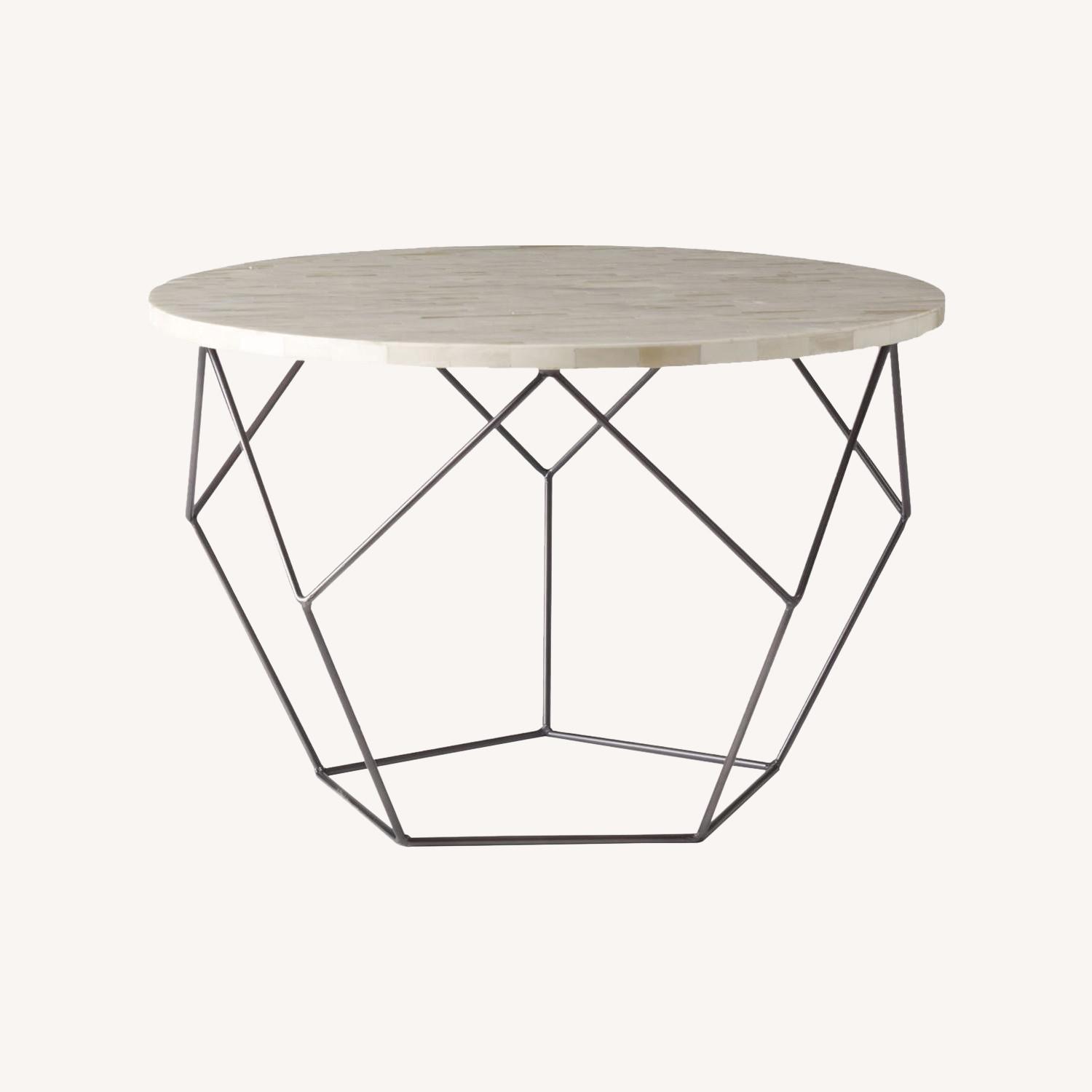 West Elm Round Origami Coffee Table - AptDeco