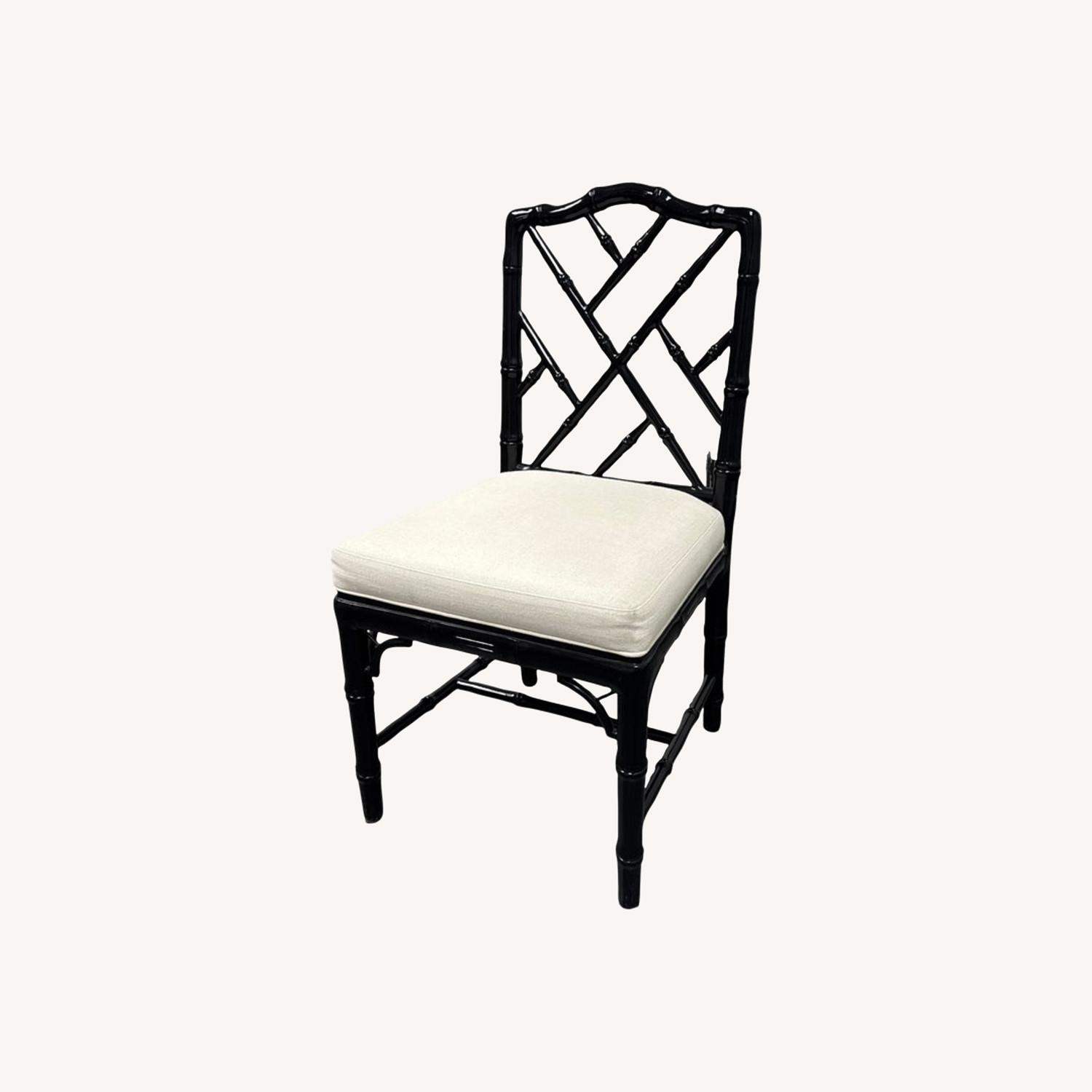 4 Jonathan Adler Faux Chippendale Chairs - AptDeco