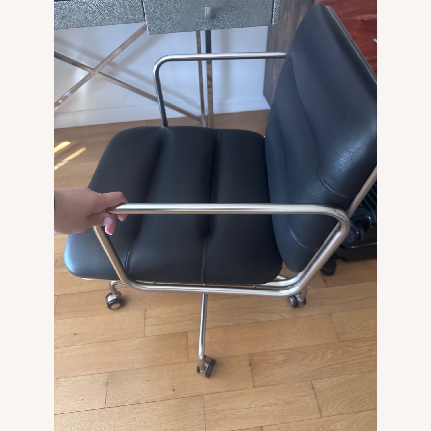 CB2 Mad Black Office Chair - AptDeco