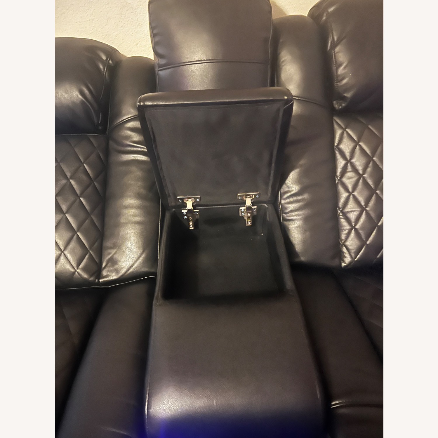 Fully Loaded Real Leather Couch Set - AptDeco