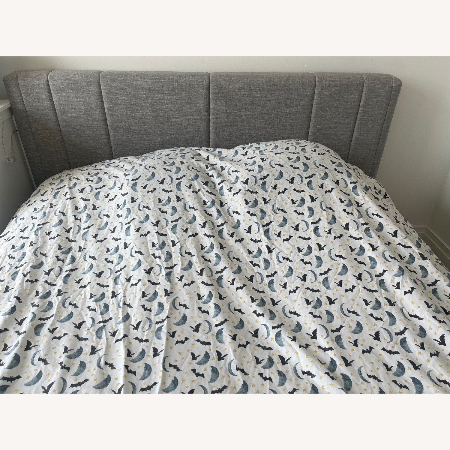 Light Grey Queen Bed Frame - AptDeco