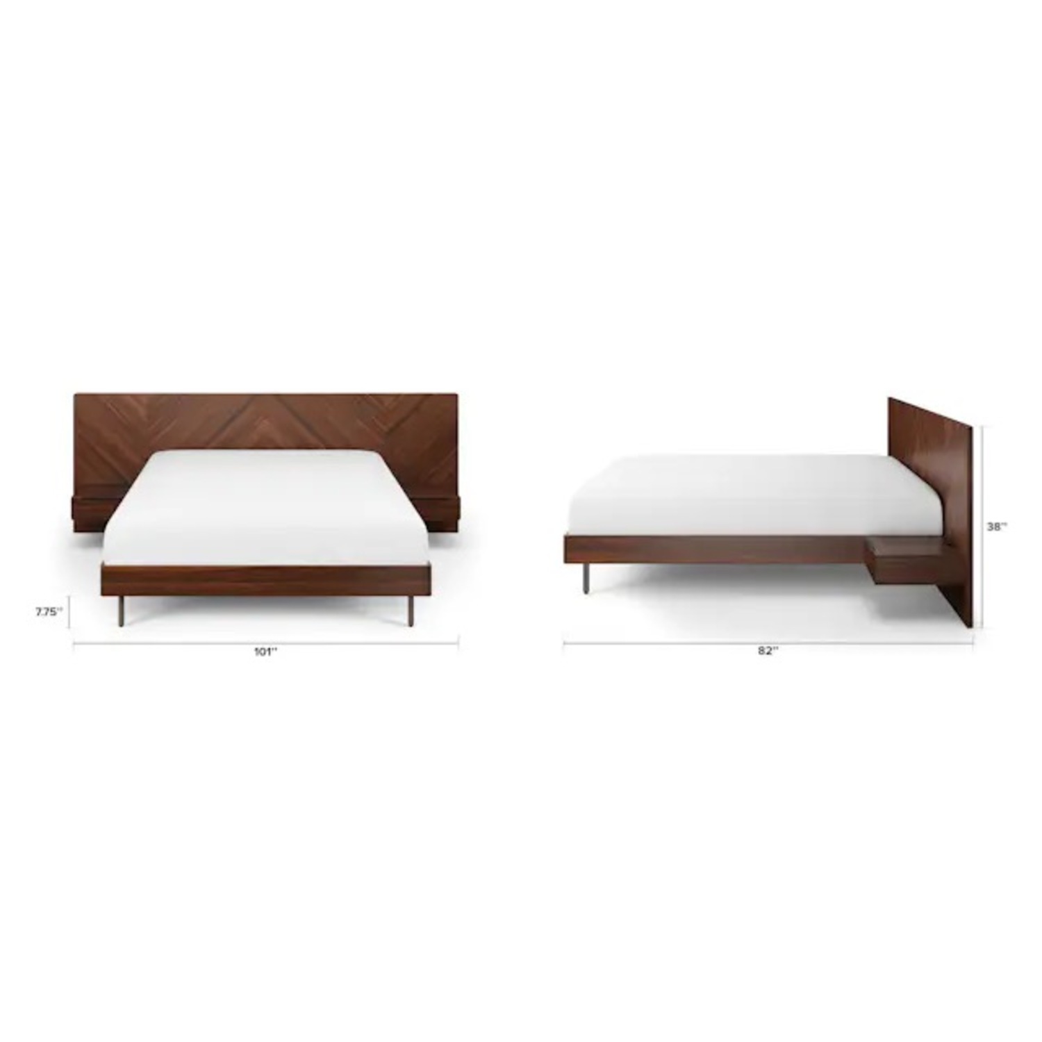 Nera Queen Bed with Nightstands - AptDeco