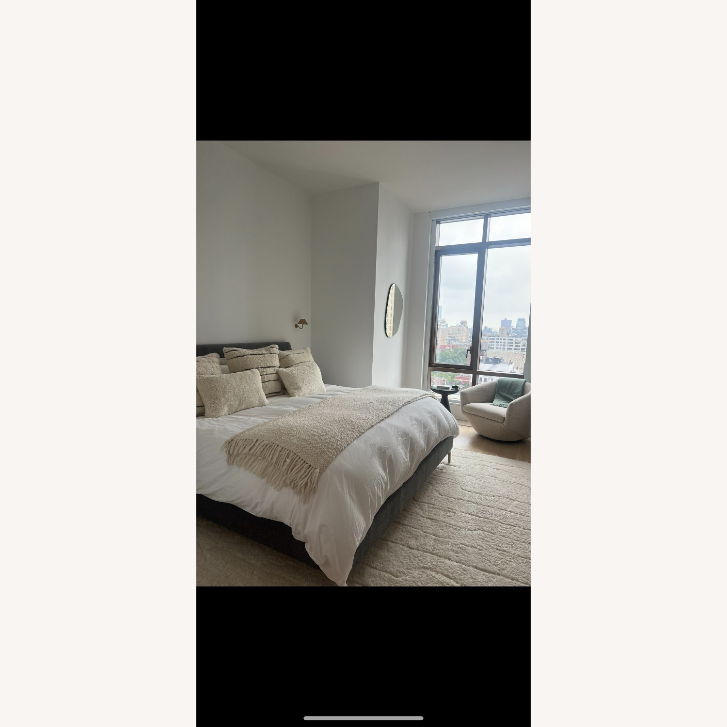 West Elm Andes Bed - Metal Legs - AptDeco