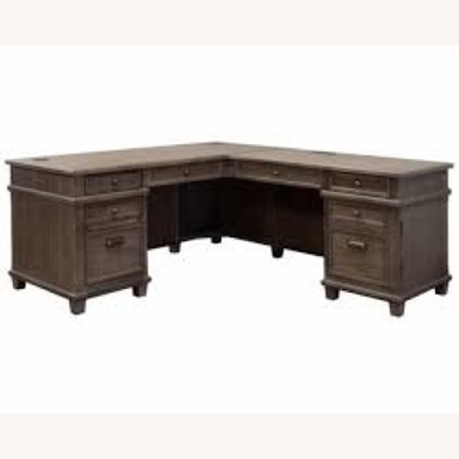 Solid Wood L Shaped Desk - AptDeco