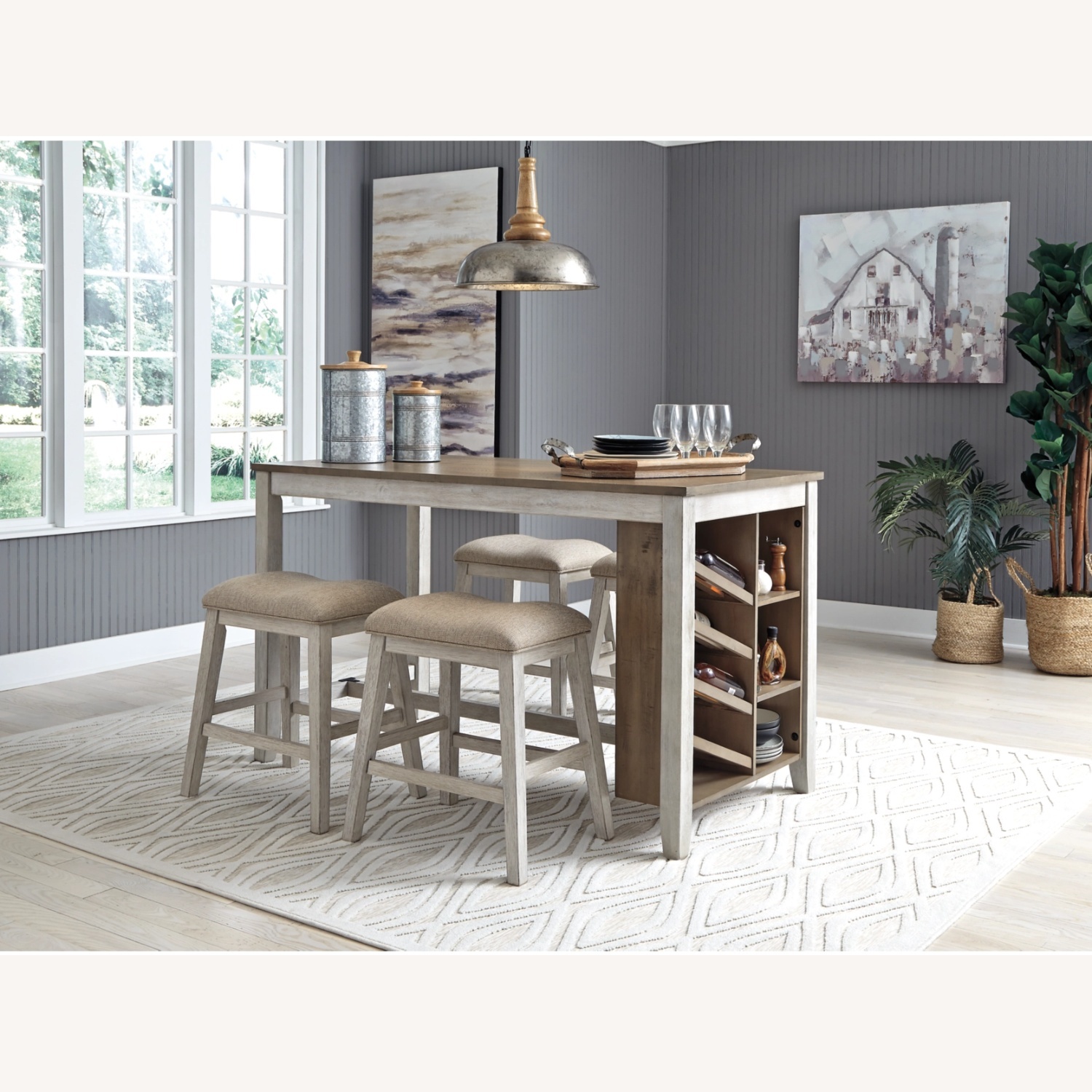 Counter Height Table With Chairs - AptDeco