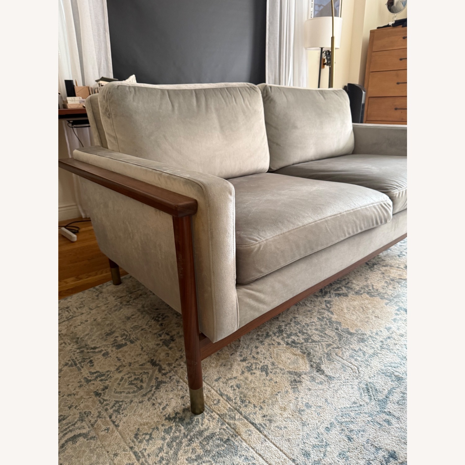 Interior Define Velvet Loveseat - AptDeco