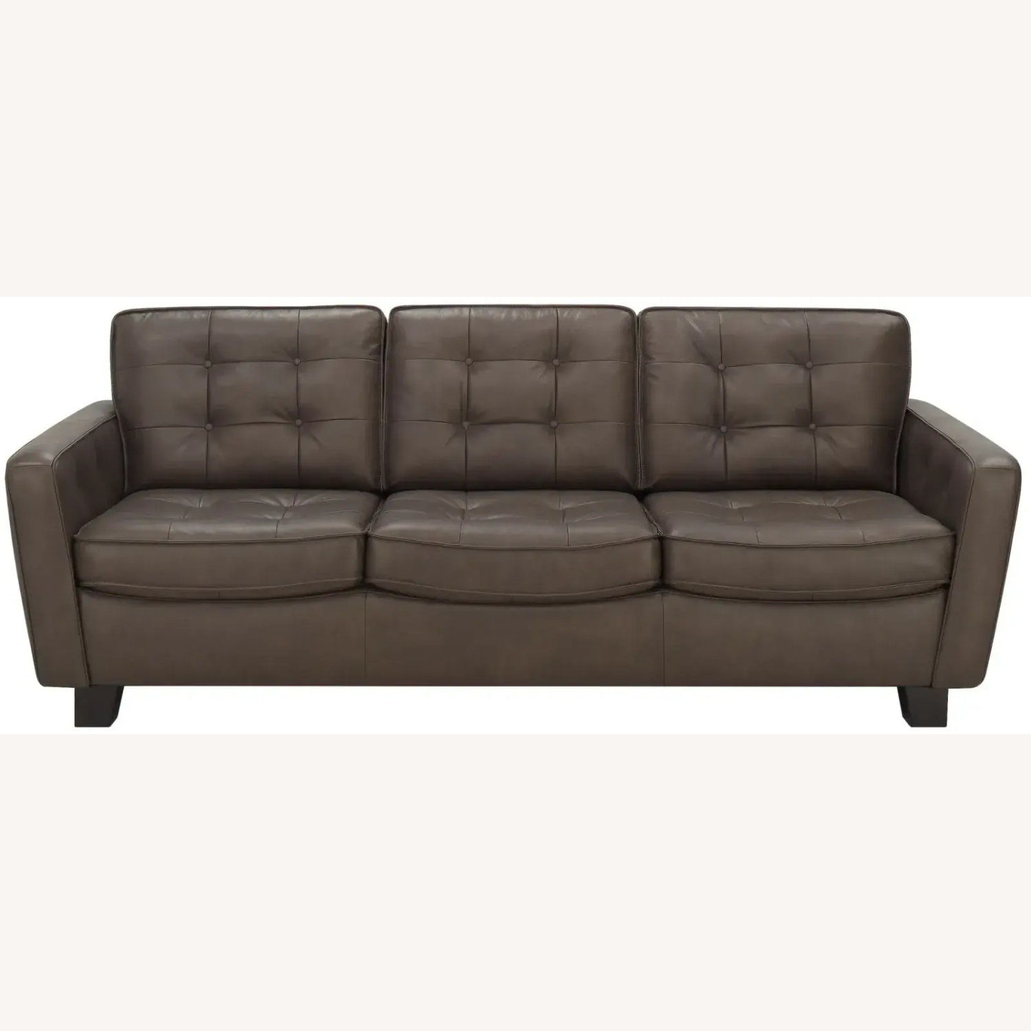 Bryce 3 Seater Leather Sofa - AptDeco