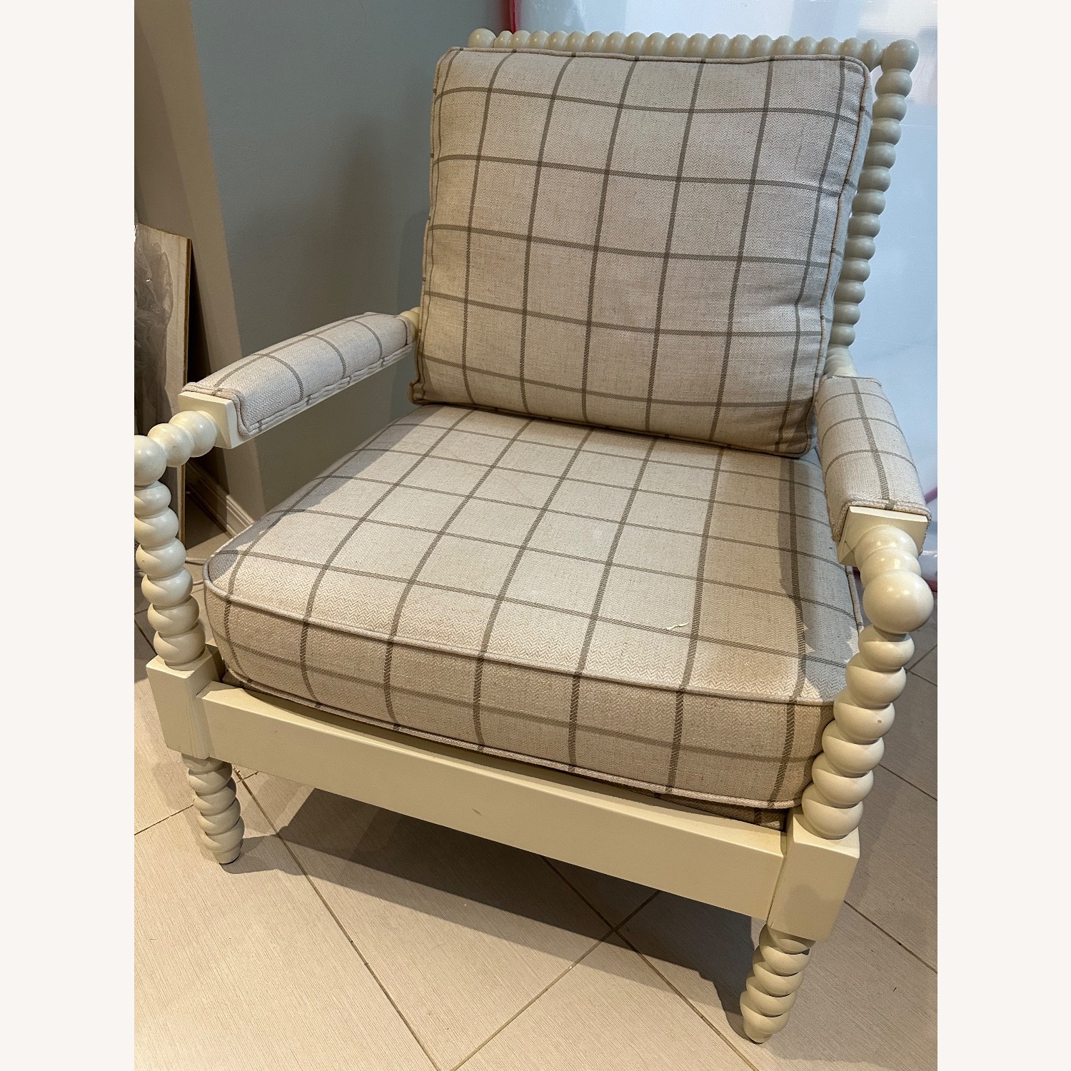 Klaussner Bobbin Spindle Accent Chair - AptDeco