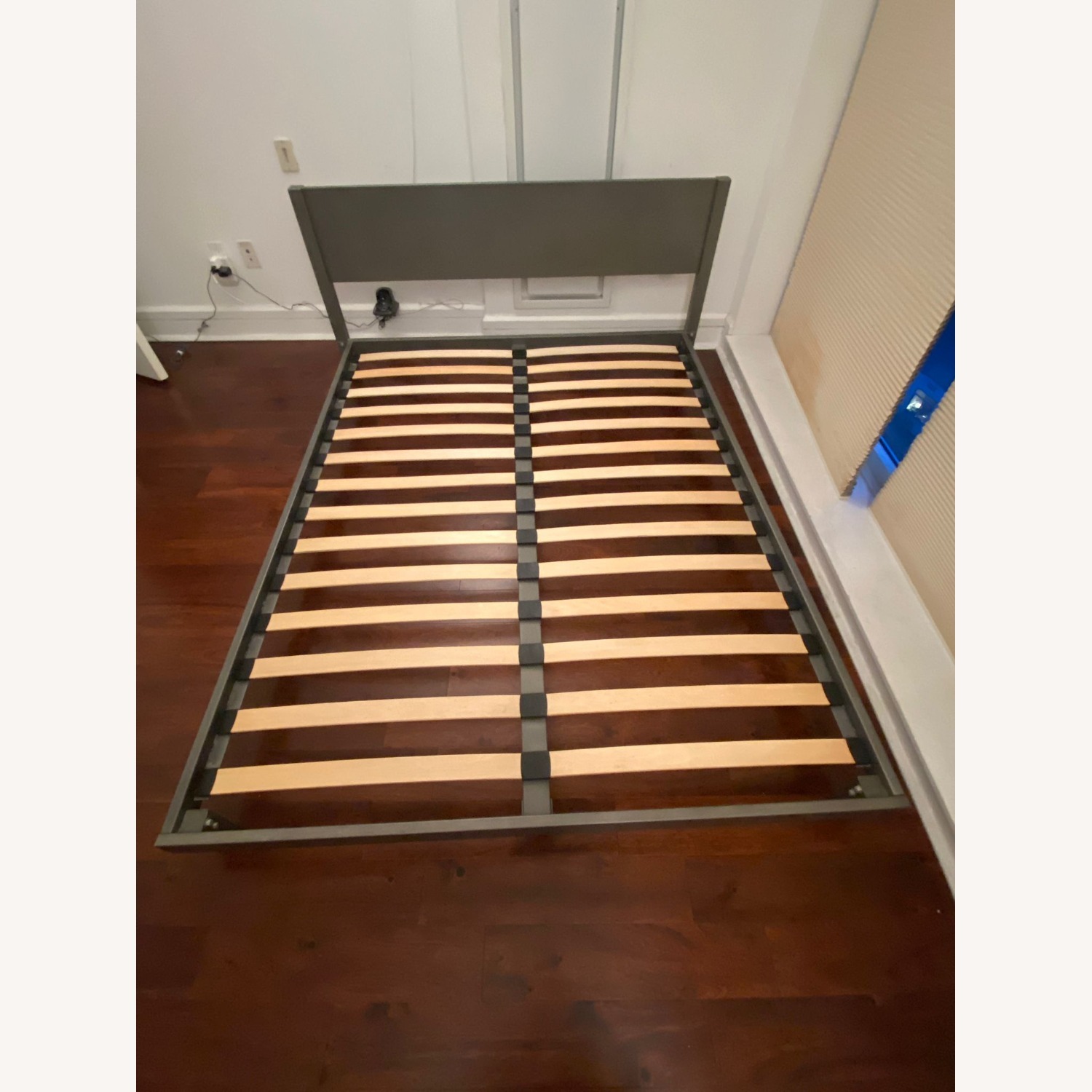 CB2 Alpine Gunmetal Queen Bed - AptDeco