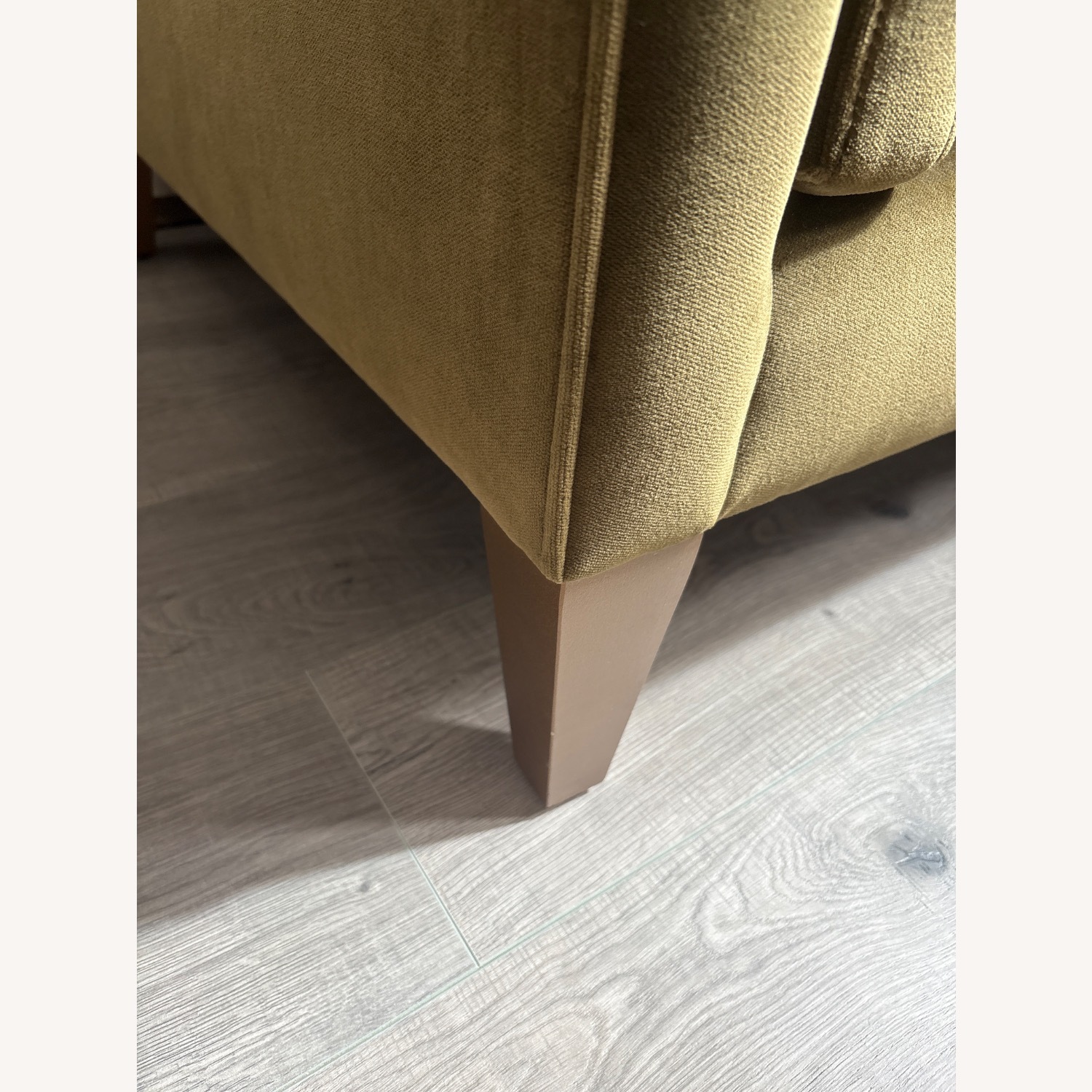 Crate & Barrel Aidan Sofa in Velvet Green - AptDeco