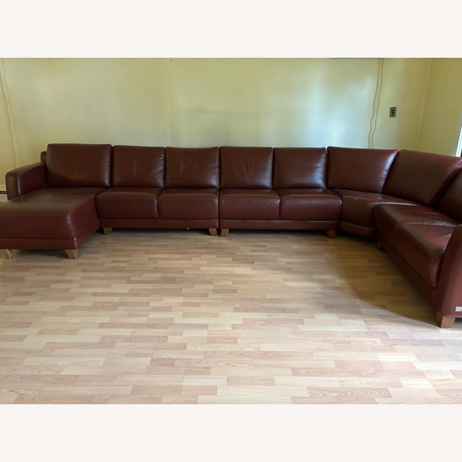 10 Seat Large Vintage Sofa - AptDeco