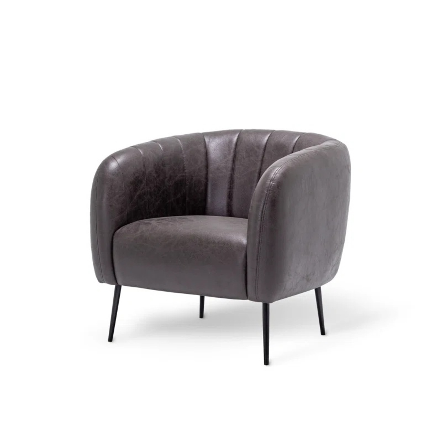 Modern Tufted Barrell Chair - AptDeco
