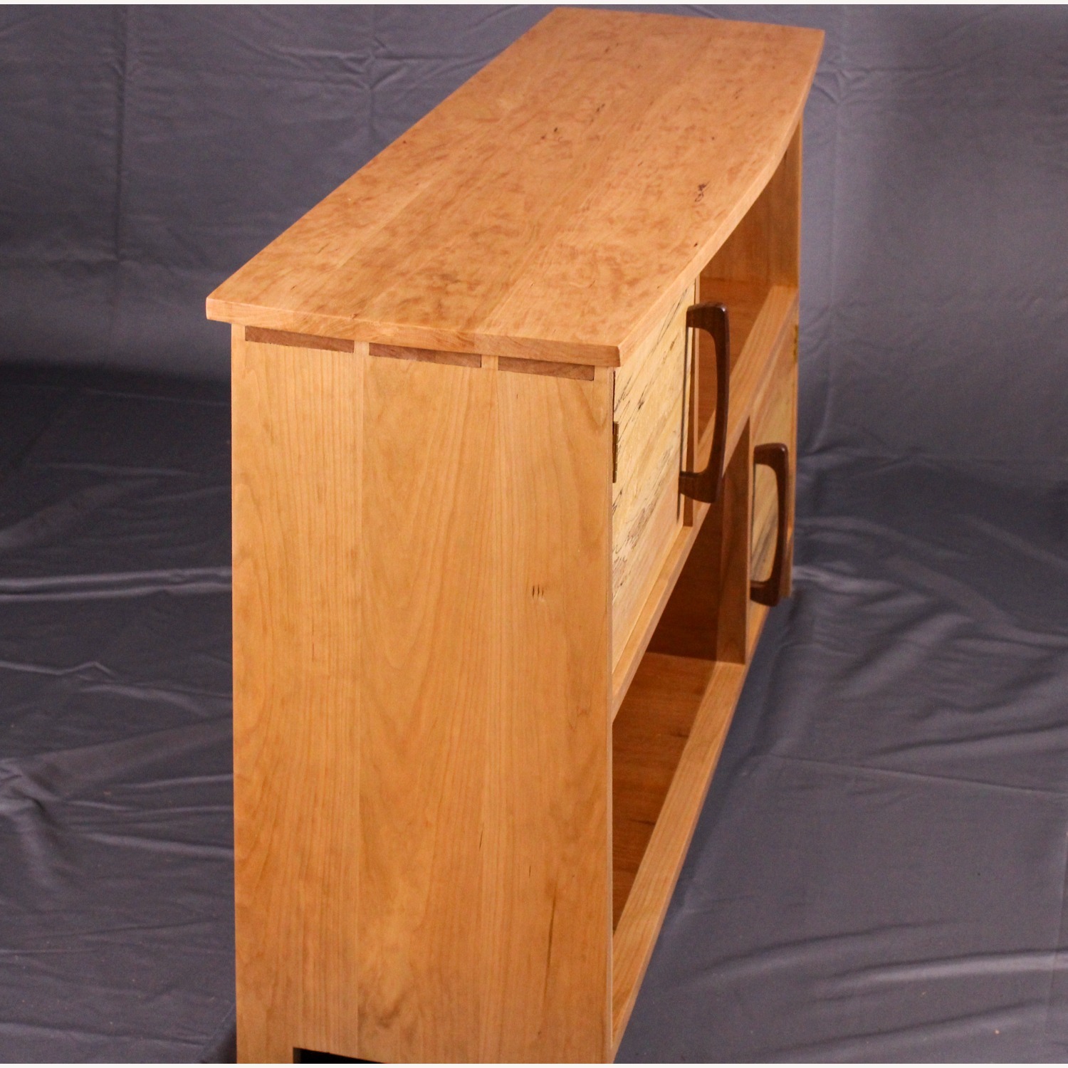 Contemporary Cherry and Spalted Maple Sideboard - AptDeco