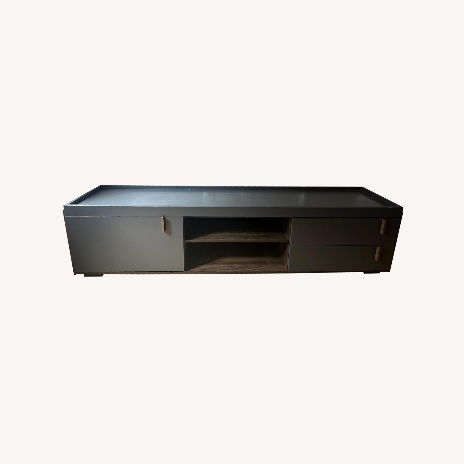 Short TV Stand with Storage and Drawers - AptDeco