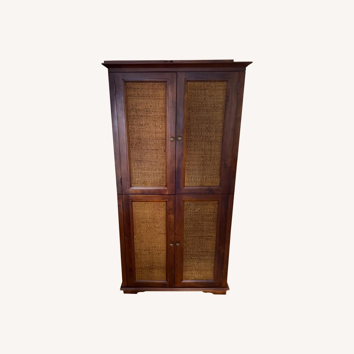 Pier 1 Imports Brown Armoire - AptDeco