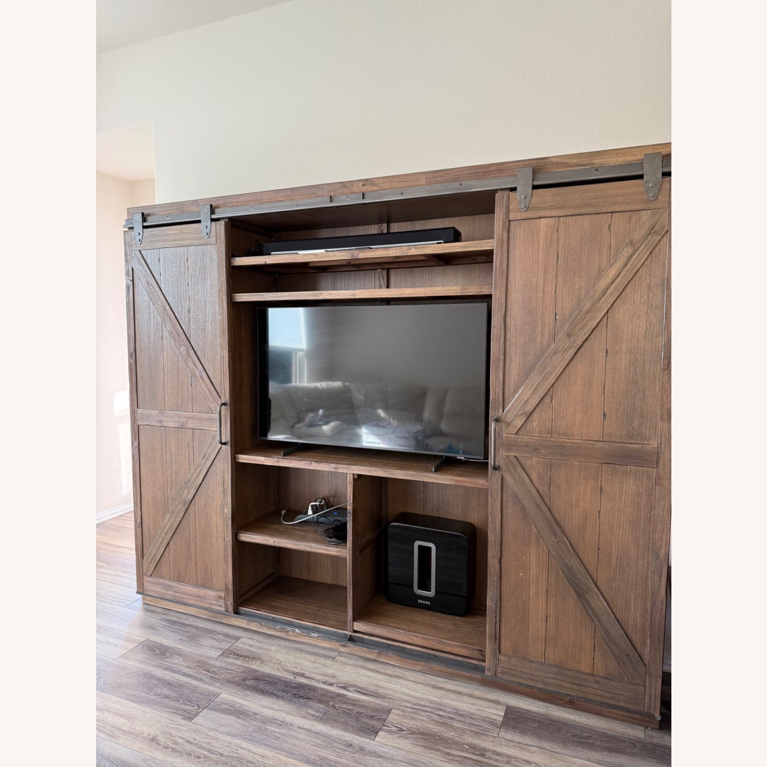 World Market Alder Dark Brown Wood Bookcase - AptDeco