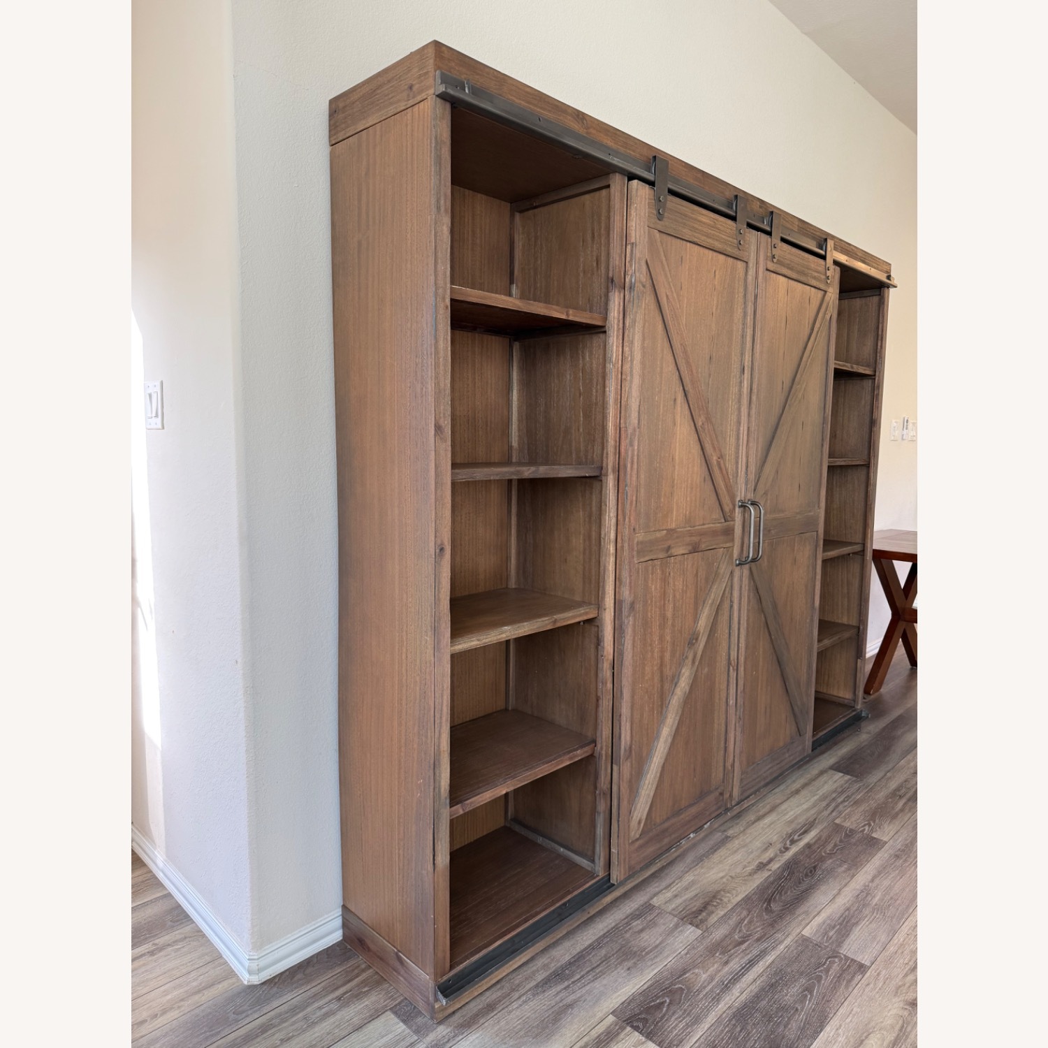 World Market Alder Dark Brown Wood Bookcase - AptDeco