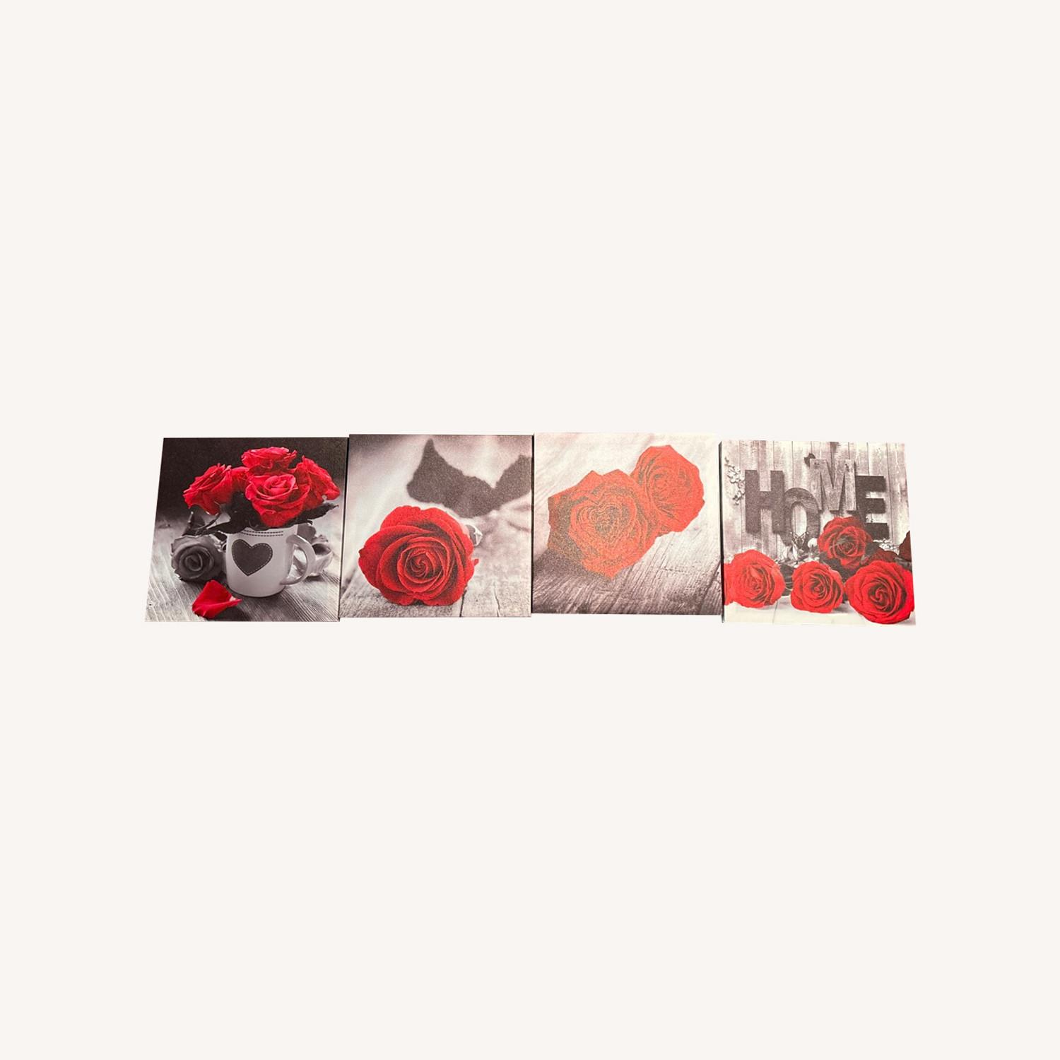 Red Roses Wall Decor - AptDeco