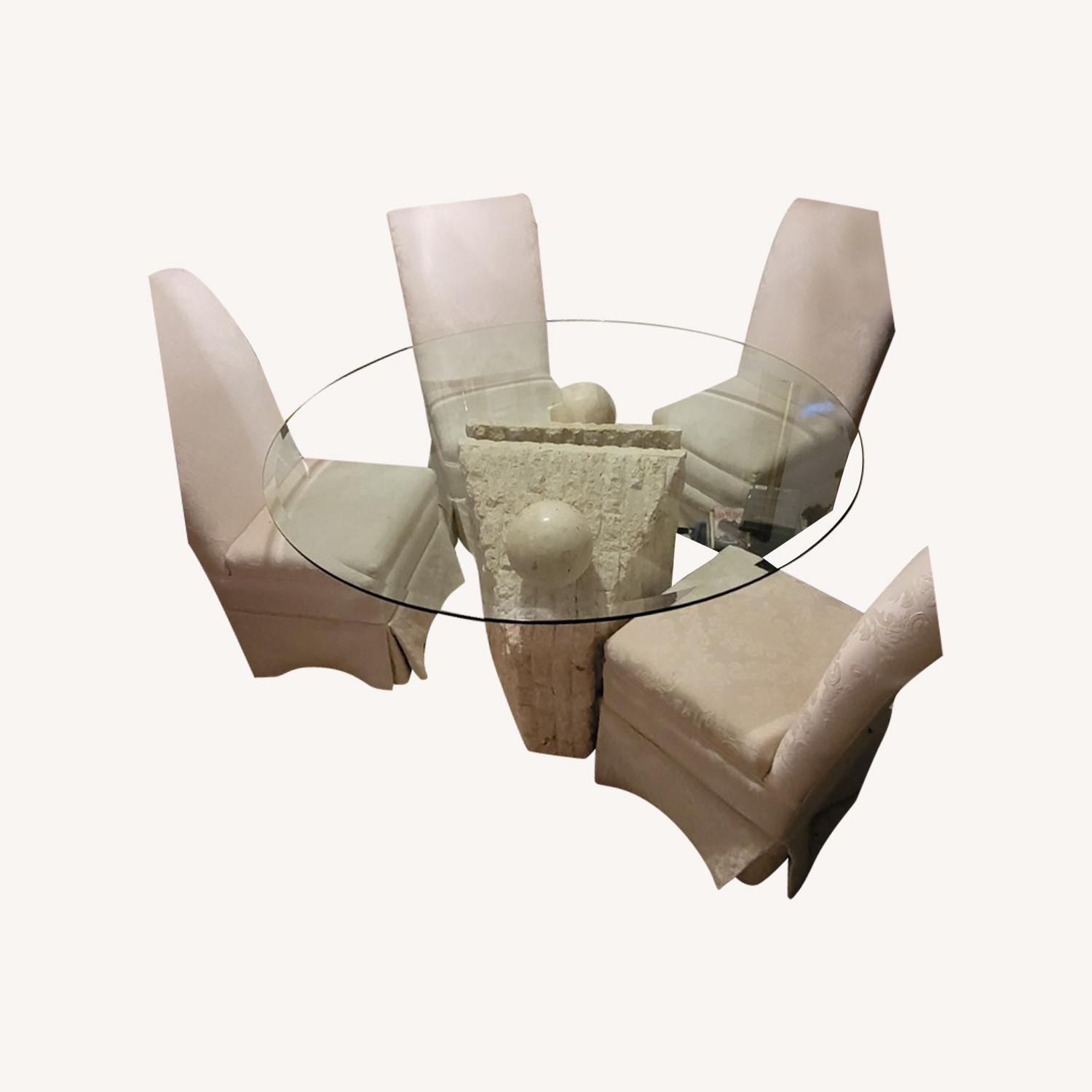 Maitland-Smith Natural Stone Dining Sets - AptDeco