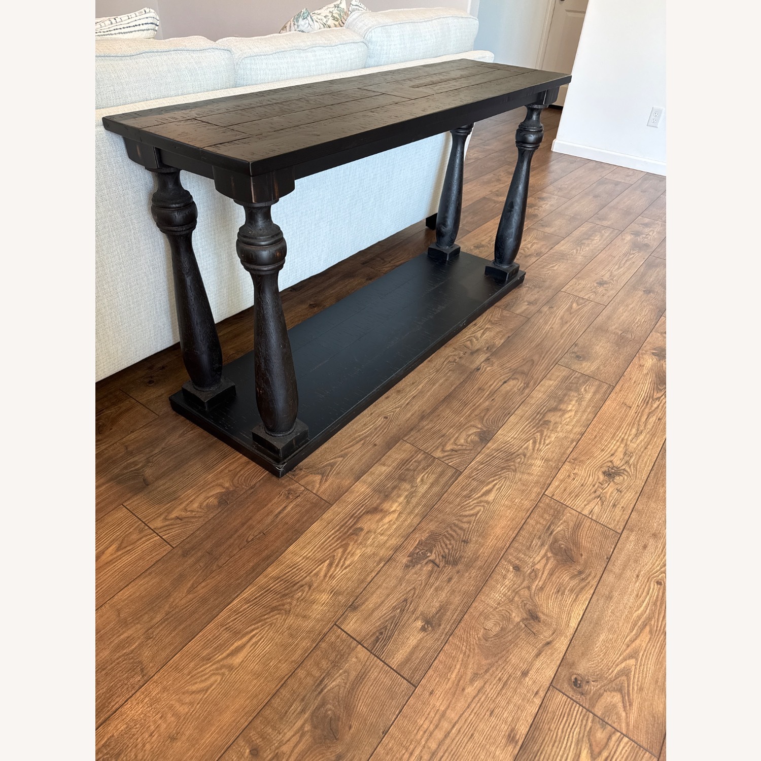 Ashley Furniture Mallacar Black Side Table - AptDeco