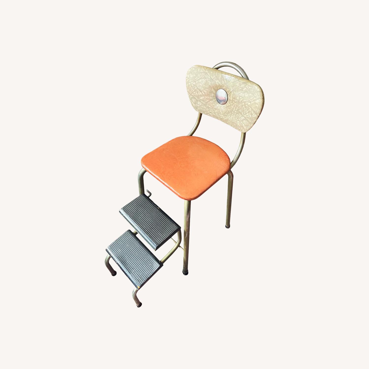 Mid Century Step Stool with Fold-Out Steps - AptDeco