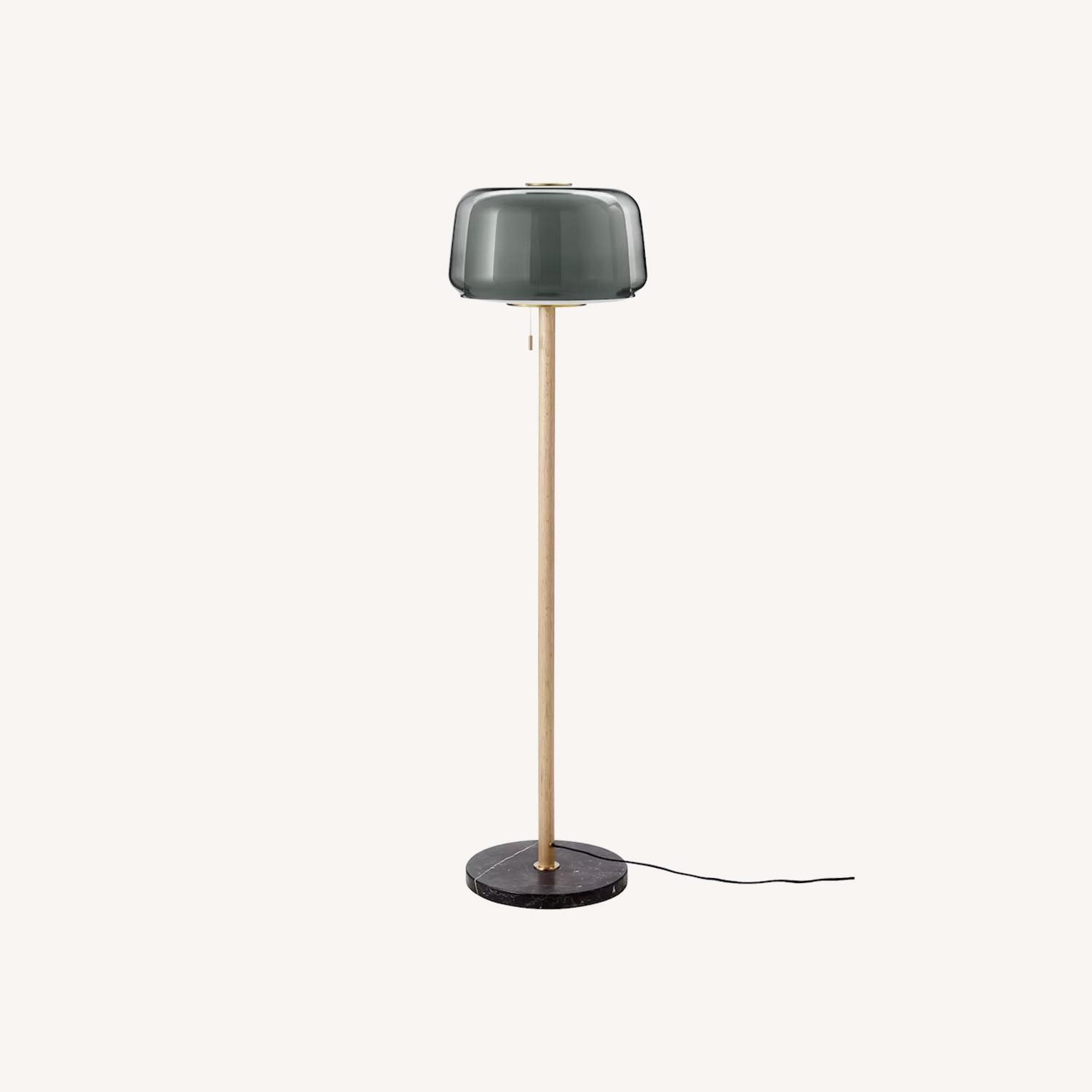 IKEA Evedal Floor Lamp Marble/Gray - AptDeco