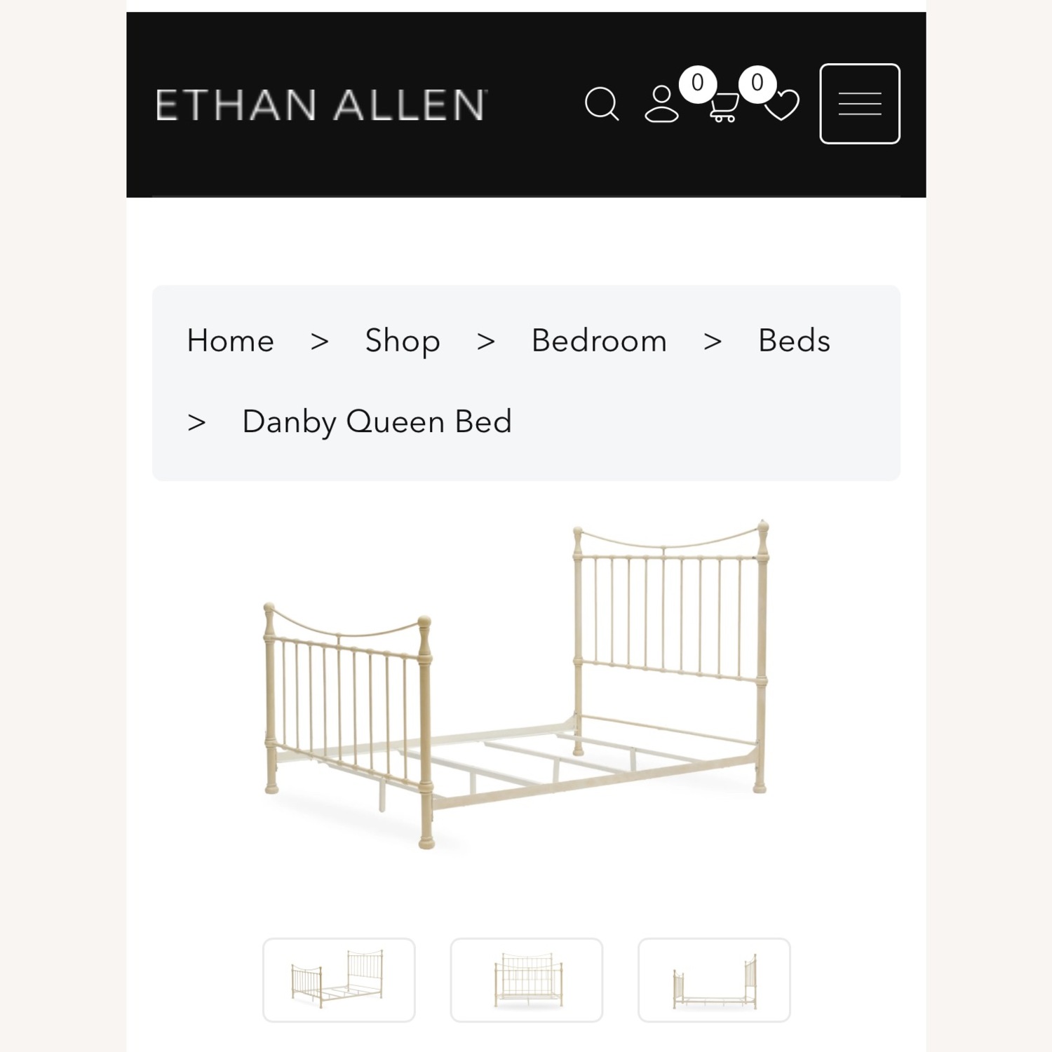 Ethan Allen Danby Queen Bed - AptDeco