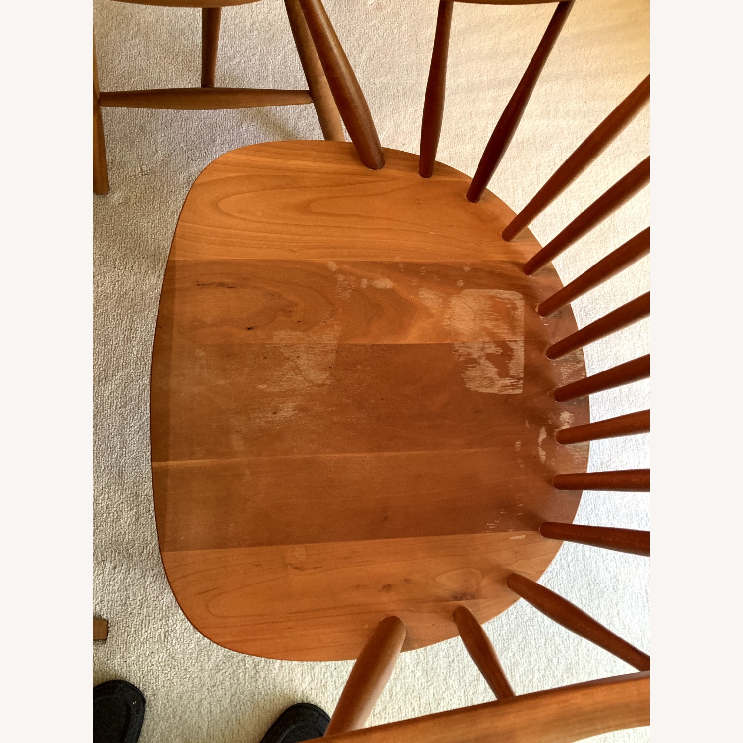 Solid Cherry Wood Dining Set - AptDeco