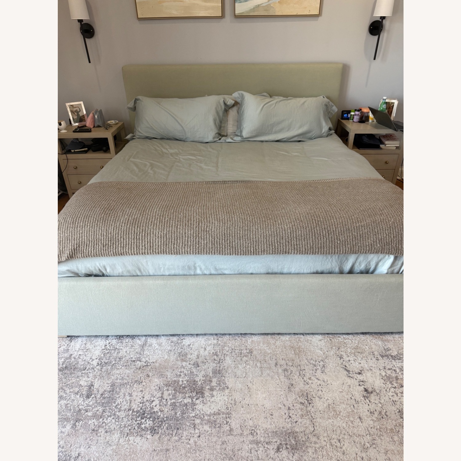 Jenni Kayne King Pacific Bed in Stone Color - AptDeco
