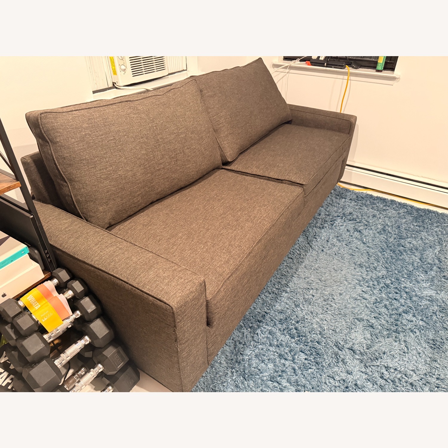 Alton Light Gray Fabric Sleeper Sofa - AptDeco