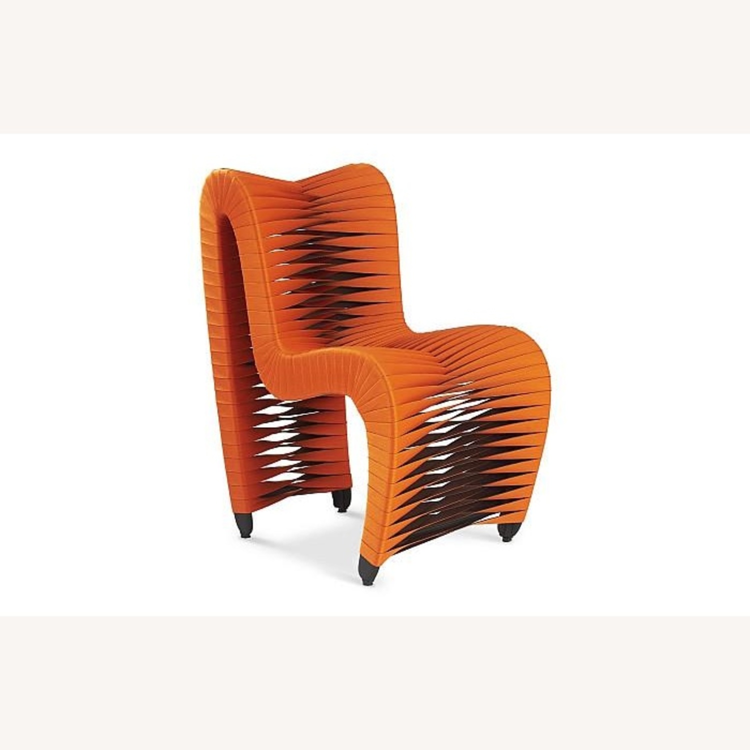 Phillip Collection Orange Seatbelt Dining Chair - AptDeco