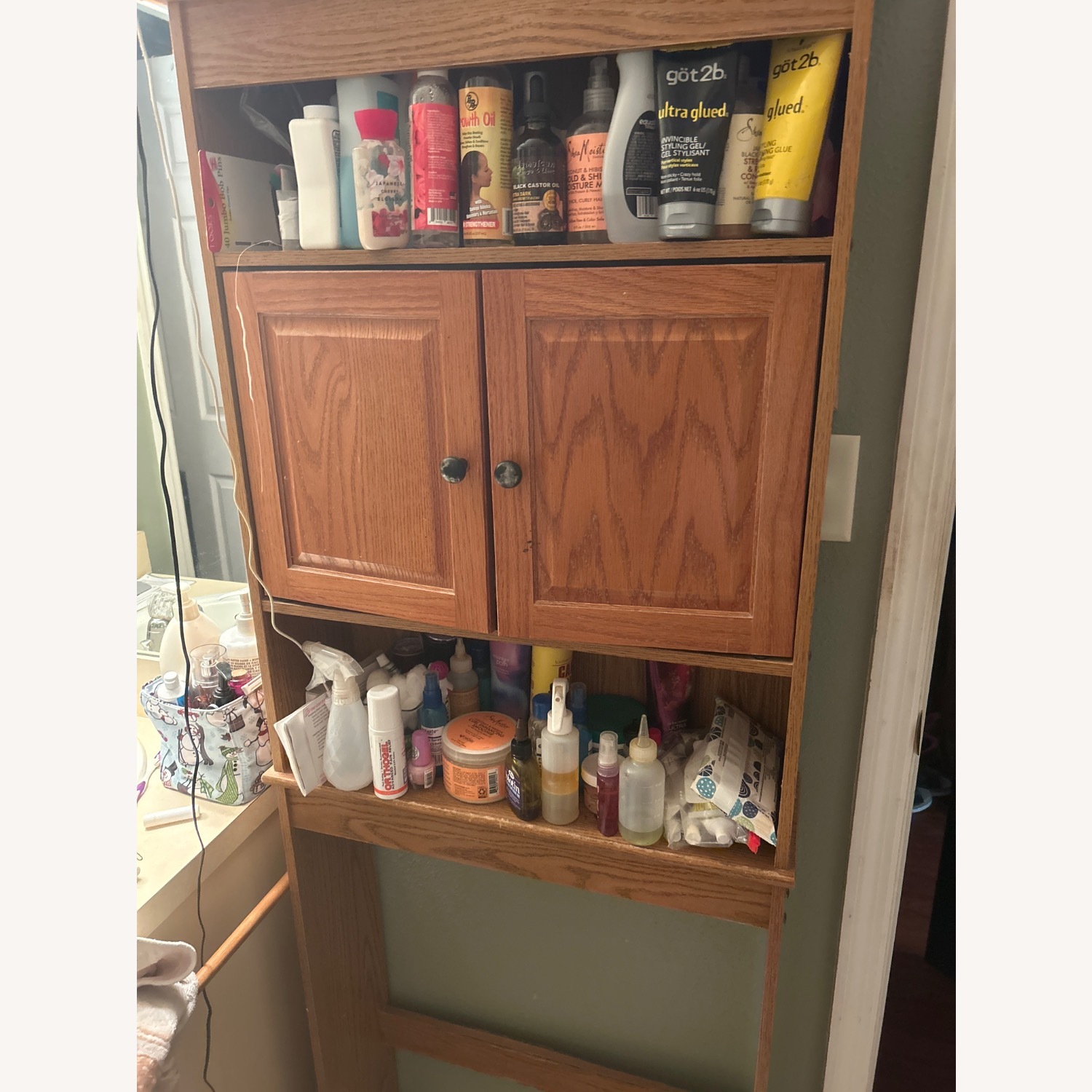 Light Brown Wall Shelf - AptDeco