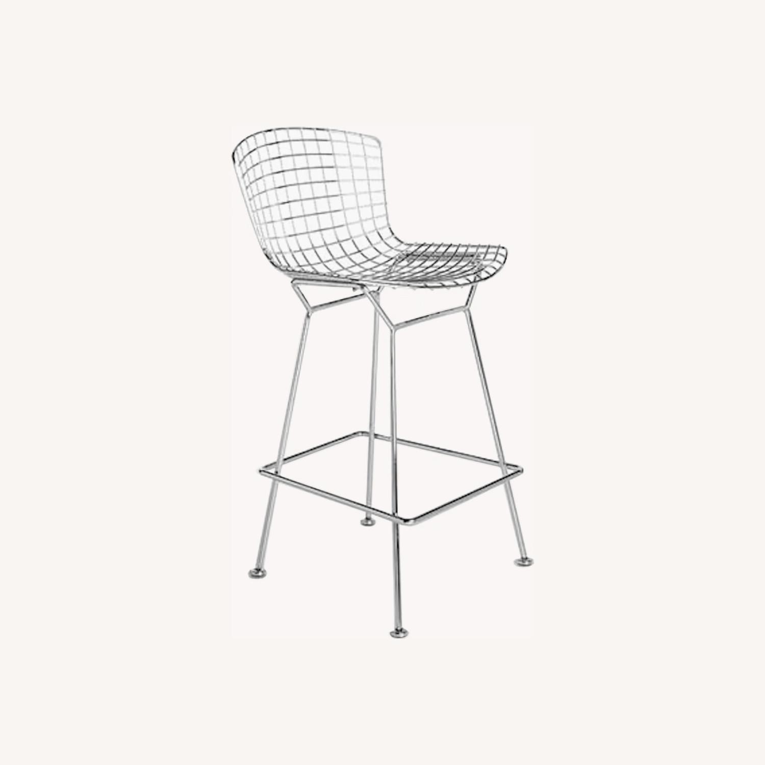 3 Knoll Bertoia Counter Stools - AptDeco