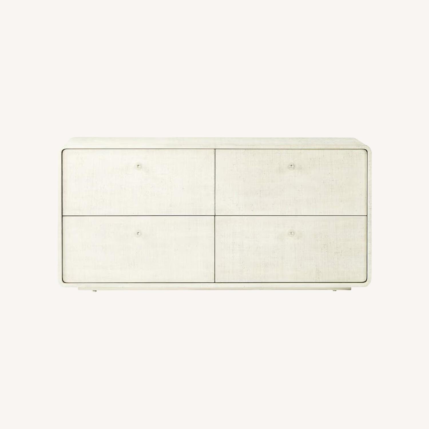 CB2 Archer Laquered Linen Low Dresser - AptDeco