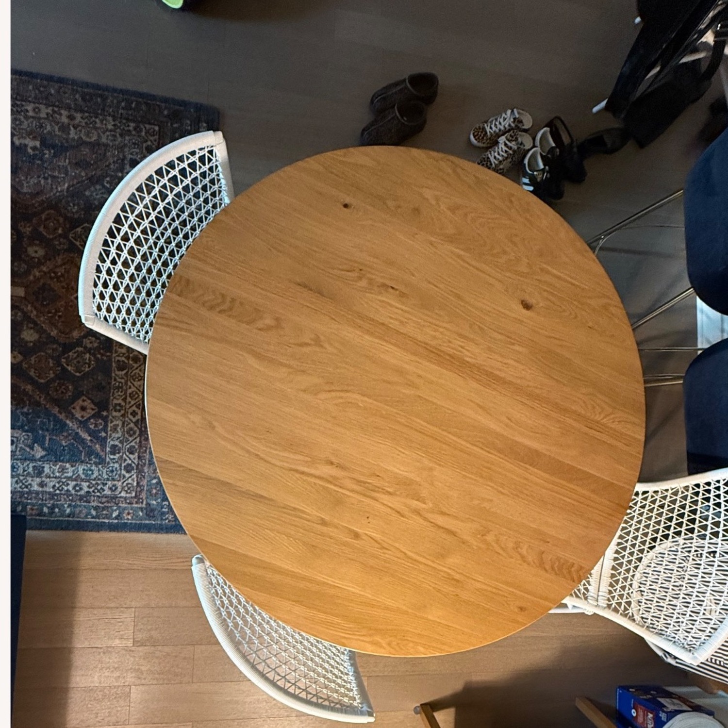 Article Seno 47" Round Dining Table - Oak - AptDeco