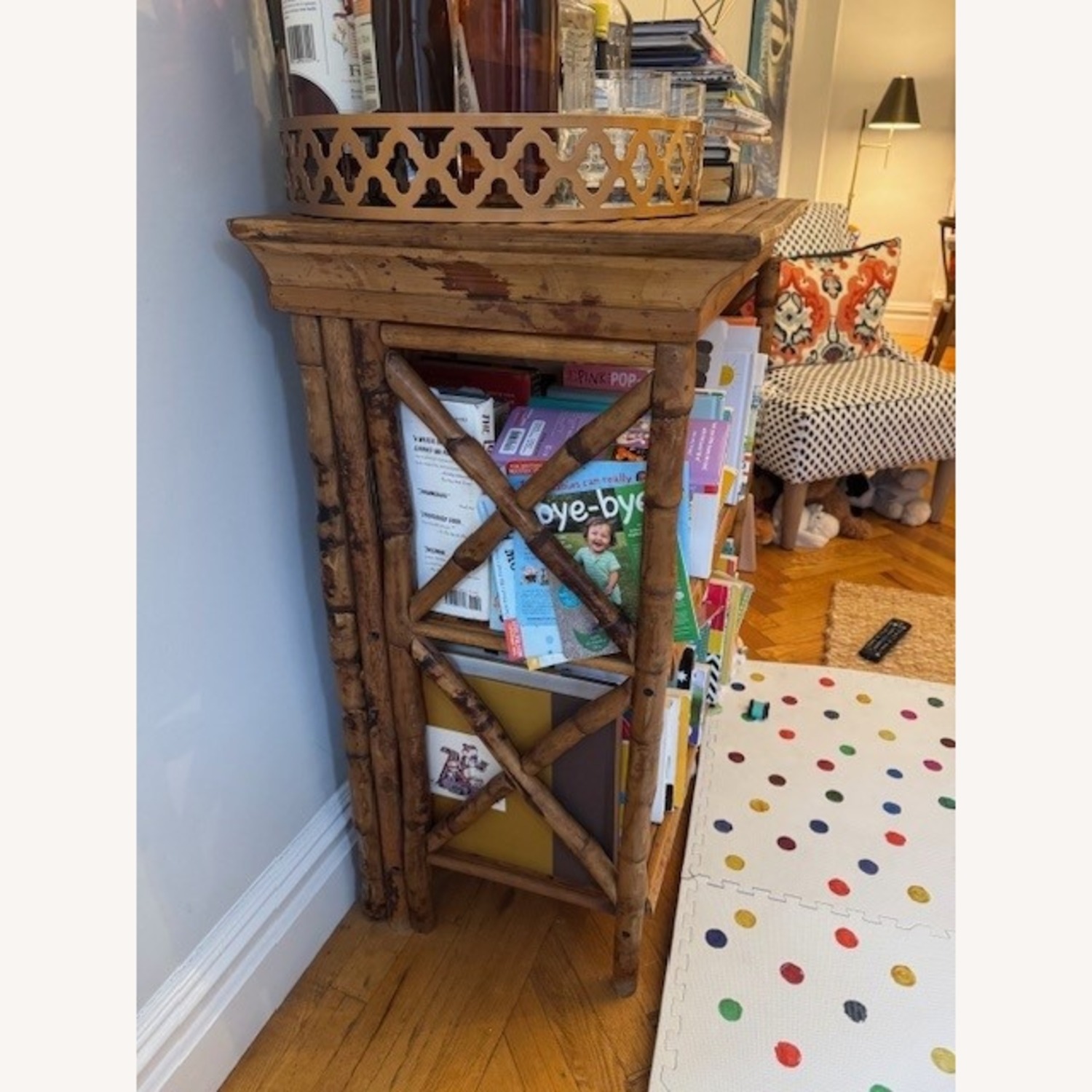 Faux Bamboo TV Console / Bookshelf - AptDeco
