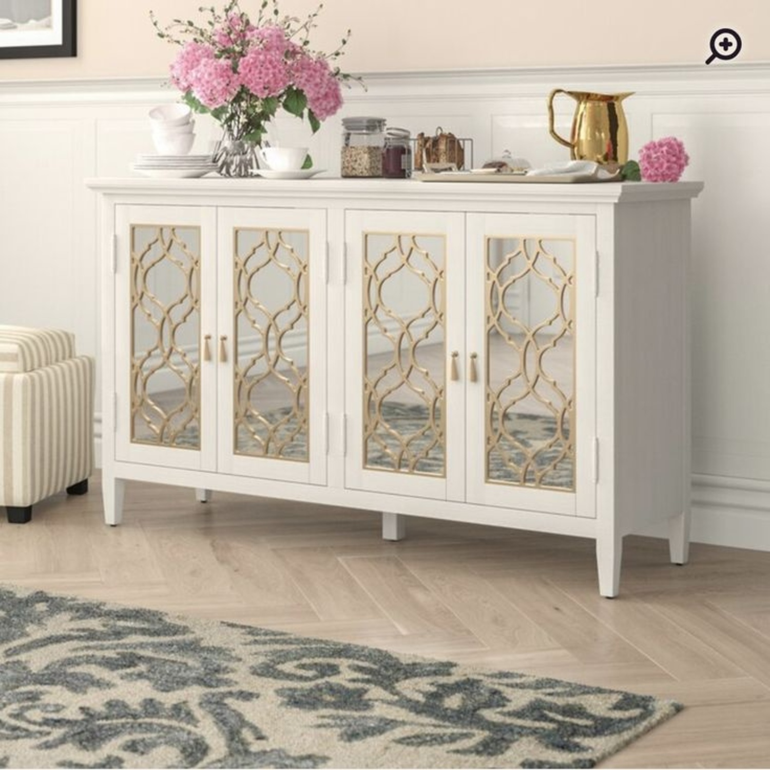 Wayfair 54" Wide Painted White Sideboard - AptDeco