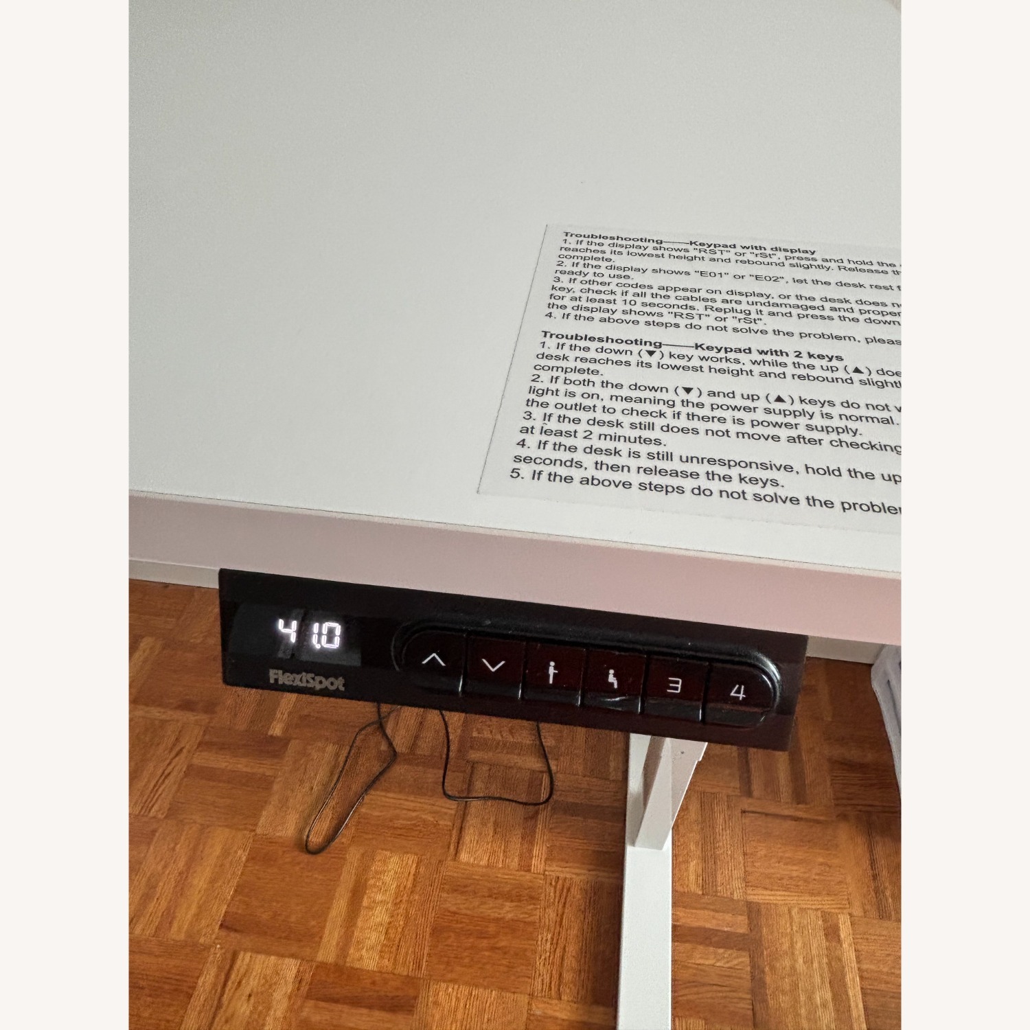 Flexispot White Standing Desk - AptDeco