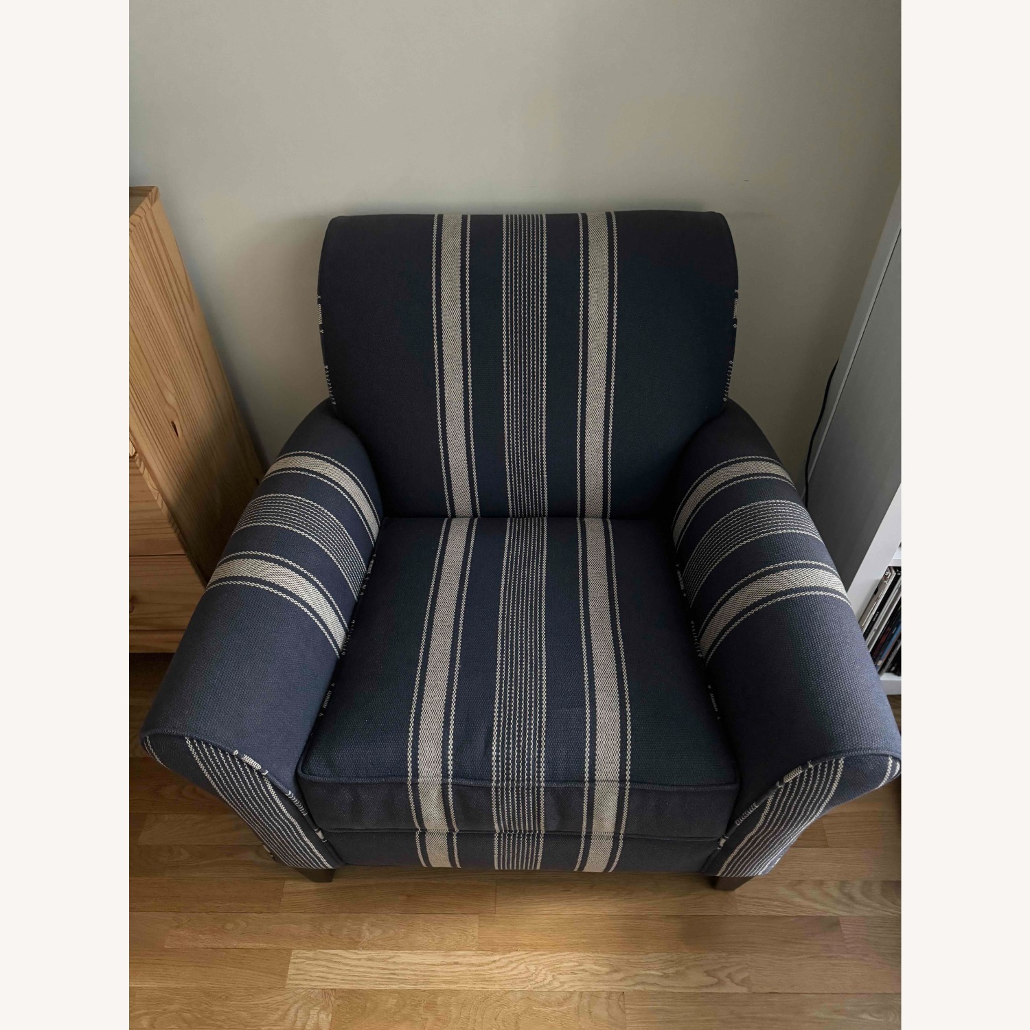 Ethan Allen Blue Fabric Accent Chairs - AptDeco