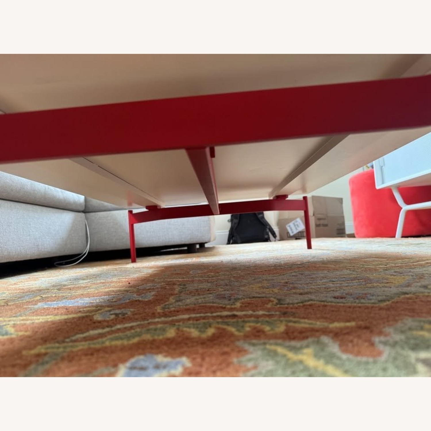 White Prostoria Segment Coffee Table - AptDeco