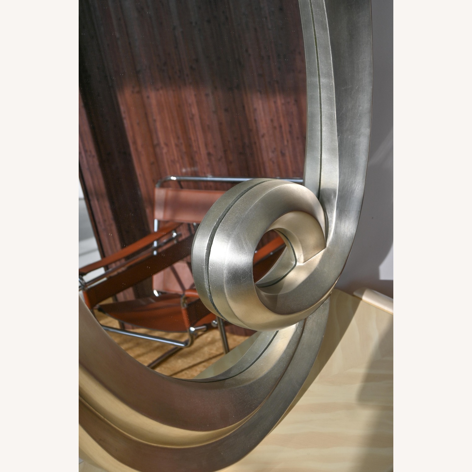 Sculptural Swirl Mirror by Basset Mirror Company - AptDeco