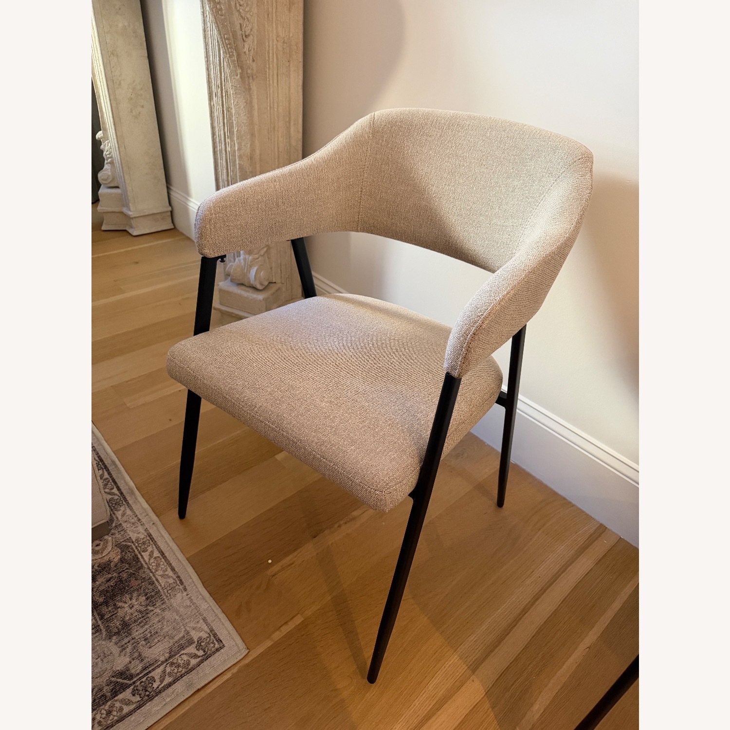 Natural Fabric Dining Chairs - AptDeco