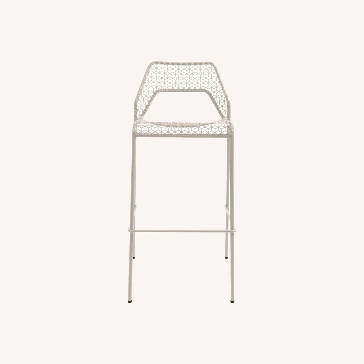 Blu Dot Hot Mesh White Stools - AptDeco