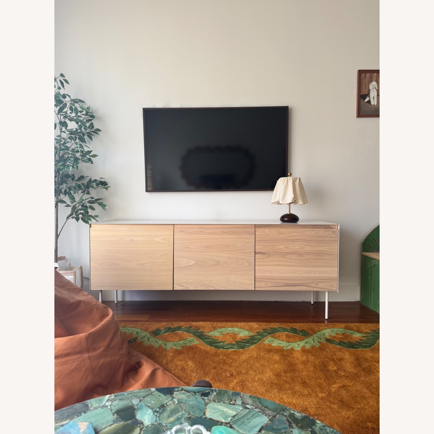 Blu Dot Clad White Wood Media Storage - AptDeco