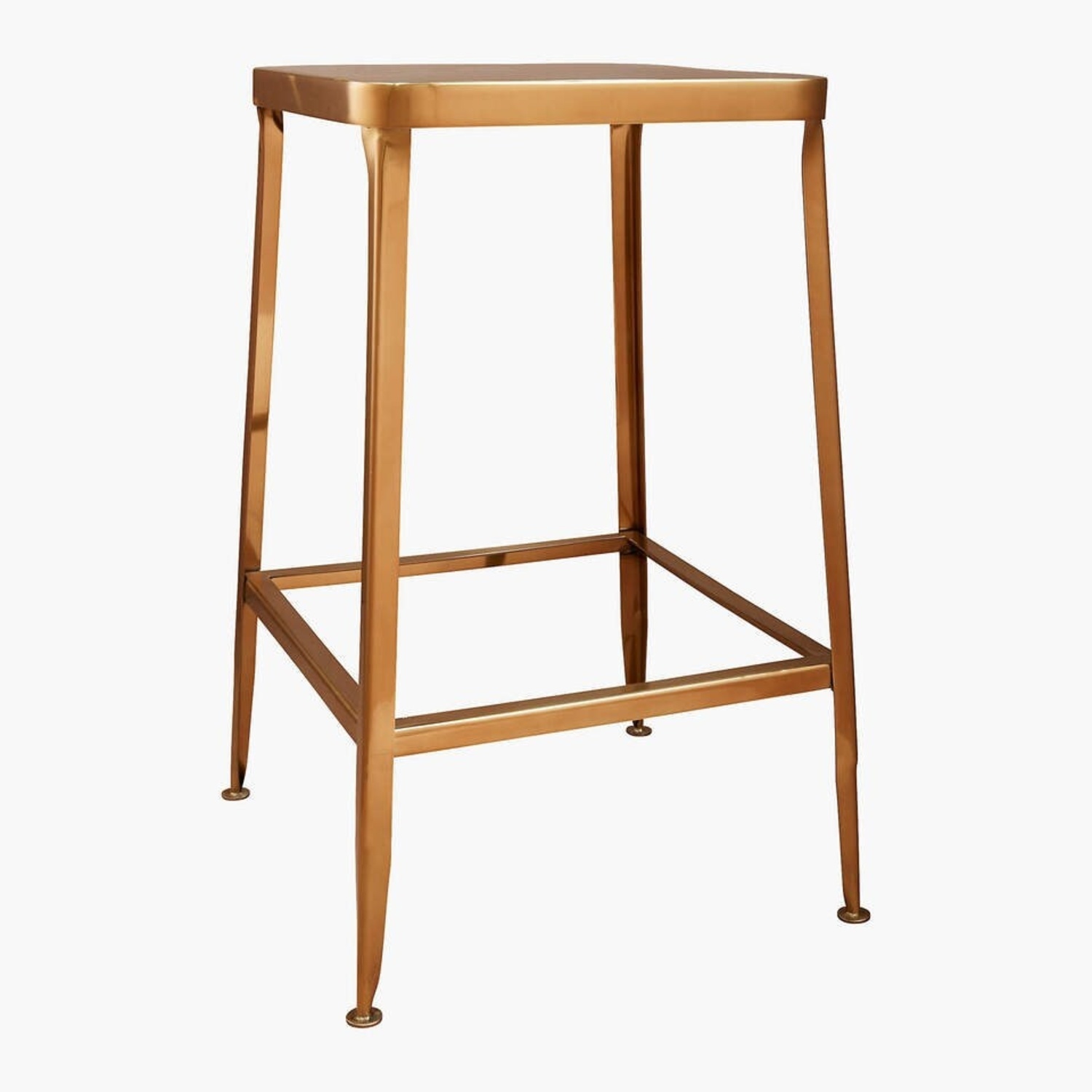 CB2 Flint Gold Counter Stools - AptDeco