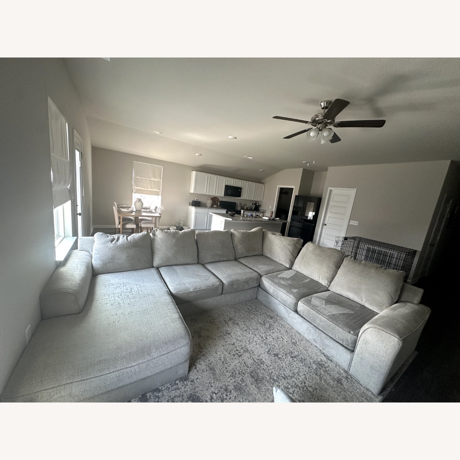 Ardsley Pewter 4pc Sectional W LAF Chaise & RAF Sofa - AptDeco