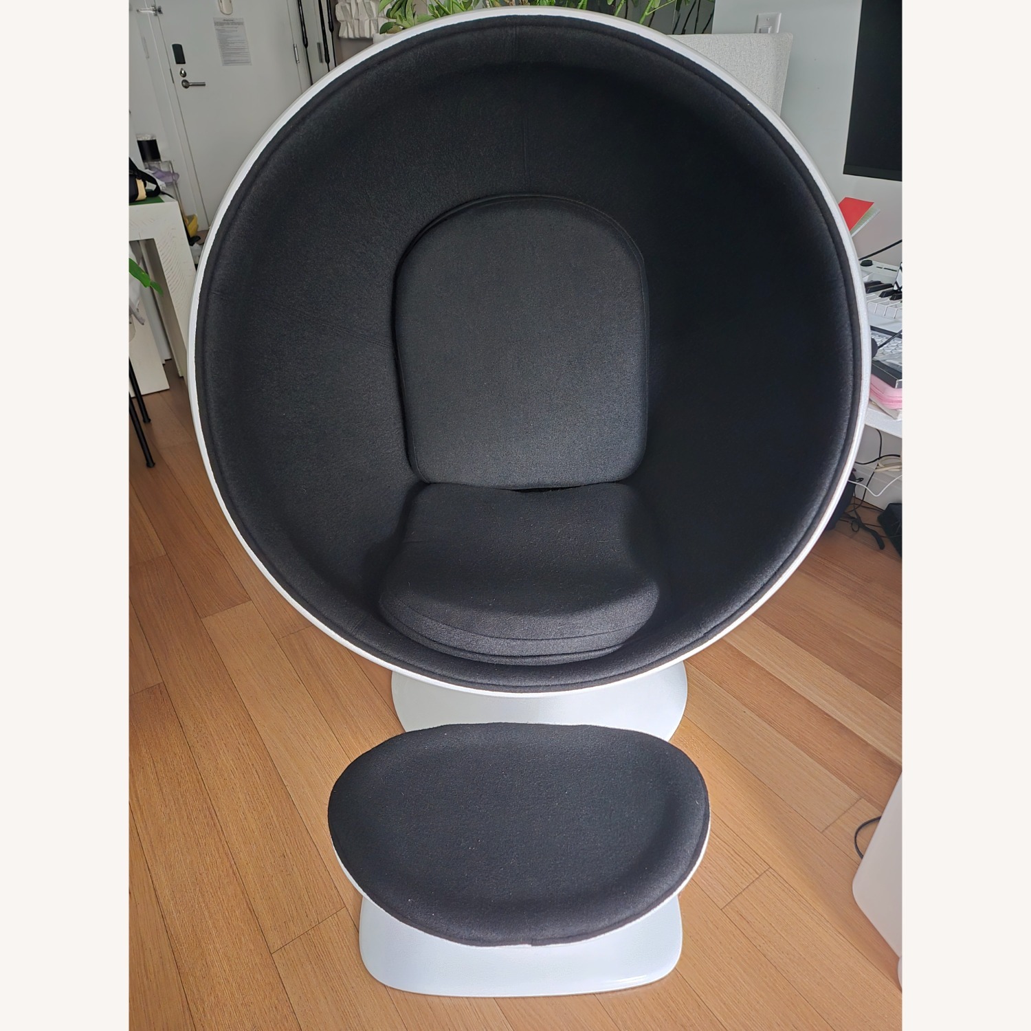 Modholic Globe Chair Black Accent Chairs - AptDeco
