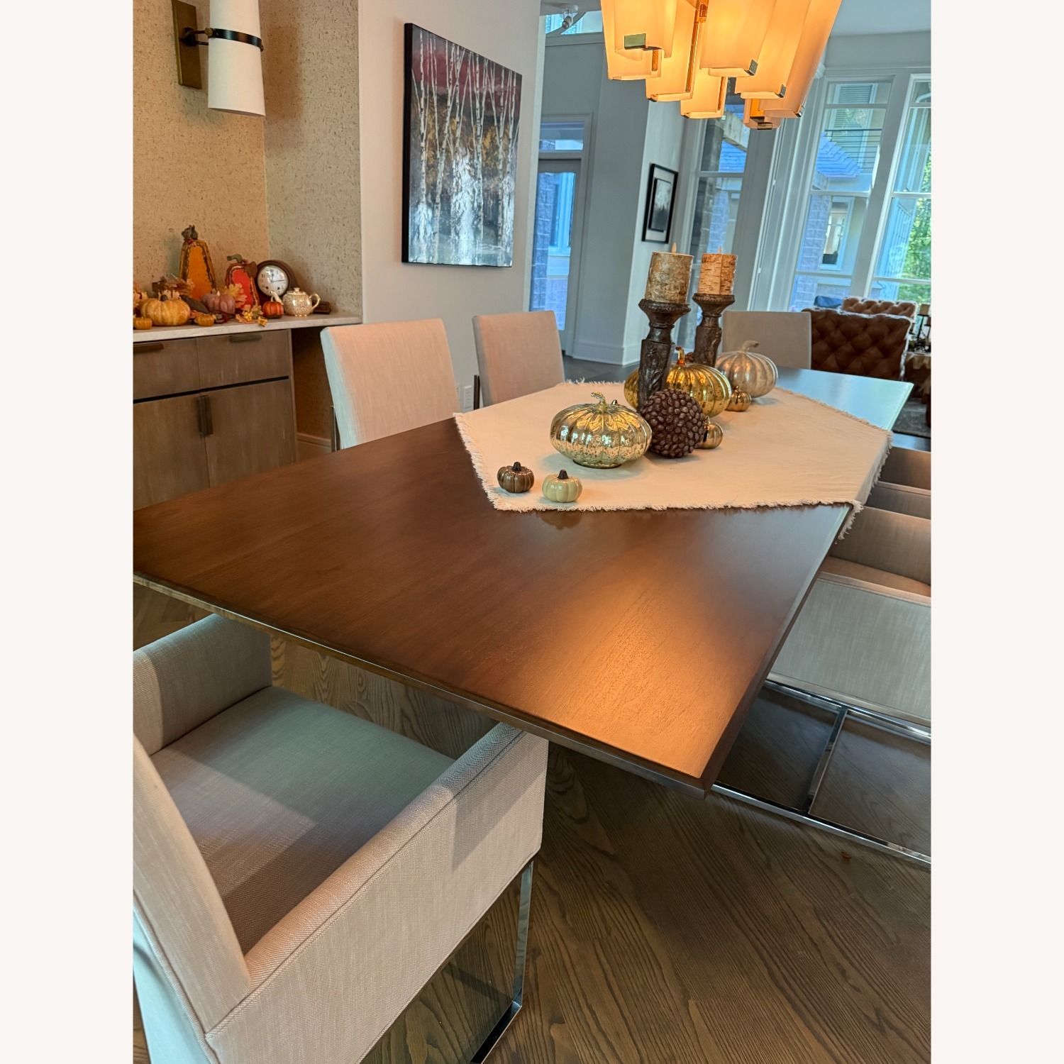 Restoration Hardware Dark Brown Wood Dining Sets - AptDeco